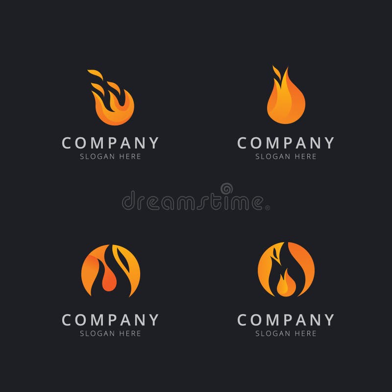 Fire Logo Template stock vector. Illustration of fireplace - 234817035
