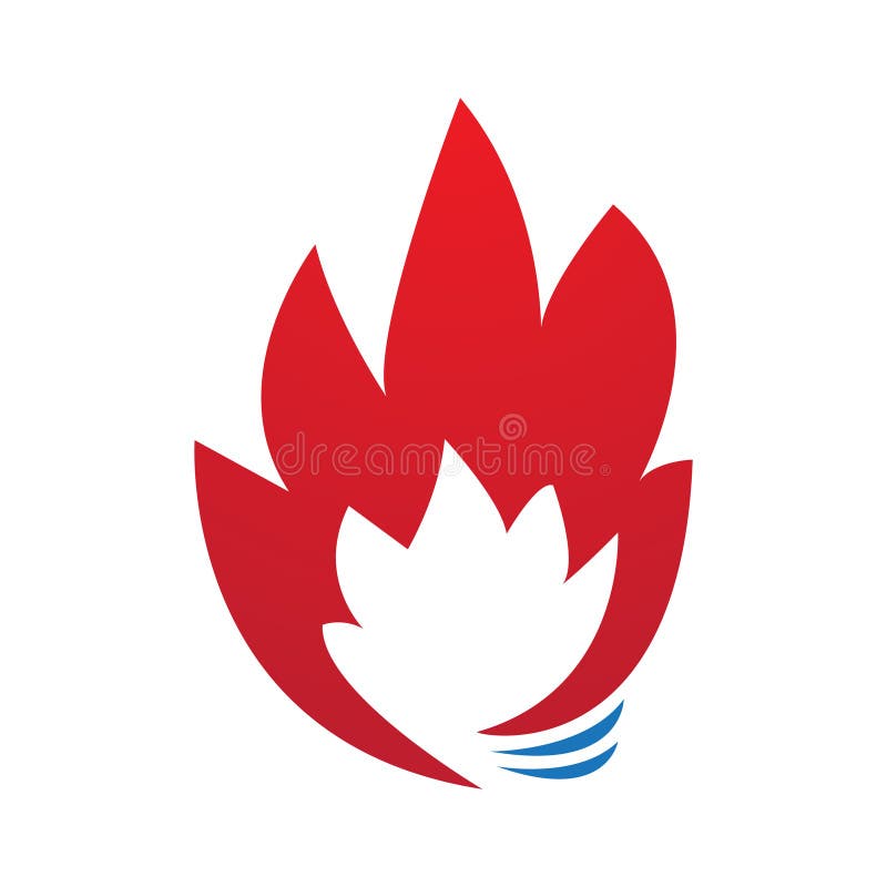 Fire Logo Vector Template Icon Stock Vector - Illustration of element ...