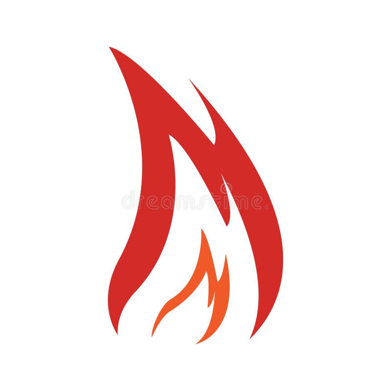 Fire Logo Vector Template Icon Stock Vector - Illustration of logo ...