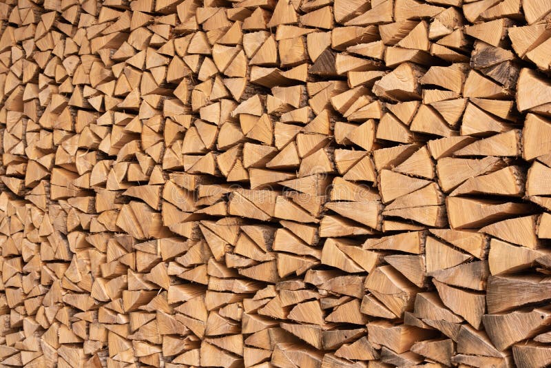 Fire Logs Stacked in a Pile Stock Photo - Image of natural, stake ...