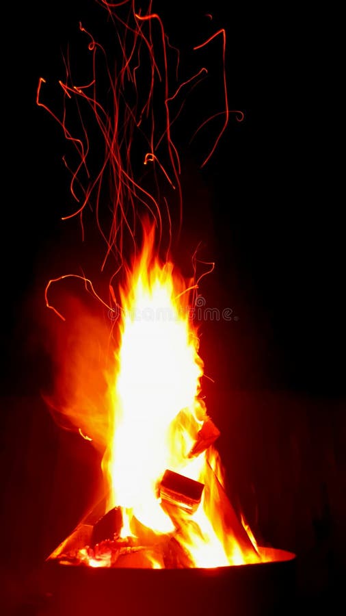 Fire Long Exposure Playing with Fire Stock Photo - Image of long ...