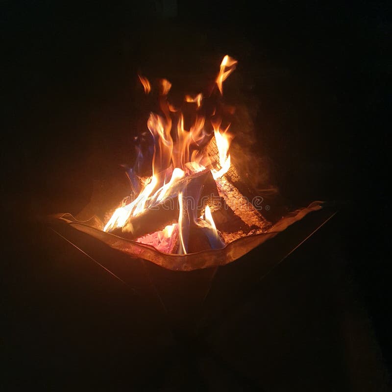 Fire at a long hot night stock photo. Image of night - 321358056
