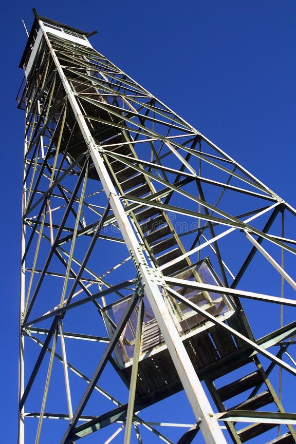 Fire lookout tower stock image. Image of lookout, emergency - 1291281