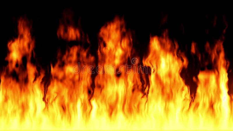 Fire Loop High Quality - Turbulent Loopable Flames Isolated on Black ...