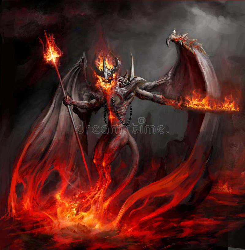 Fire lord stock illustration. Illustration of path, evil - 36363257