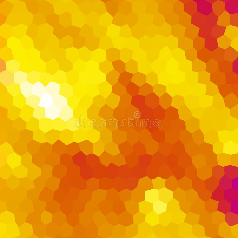 Fire Low Poly Hexagon Style Vector Mosaic Stock Vector - Illustration ...