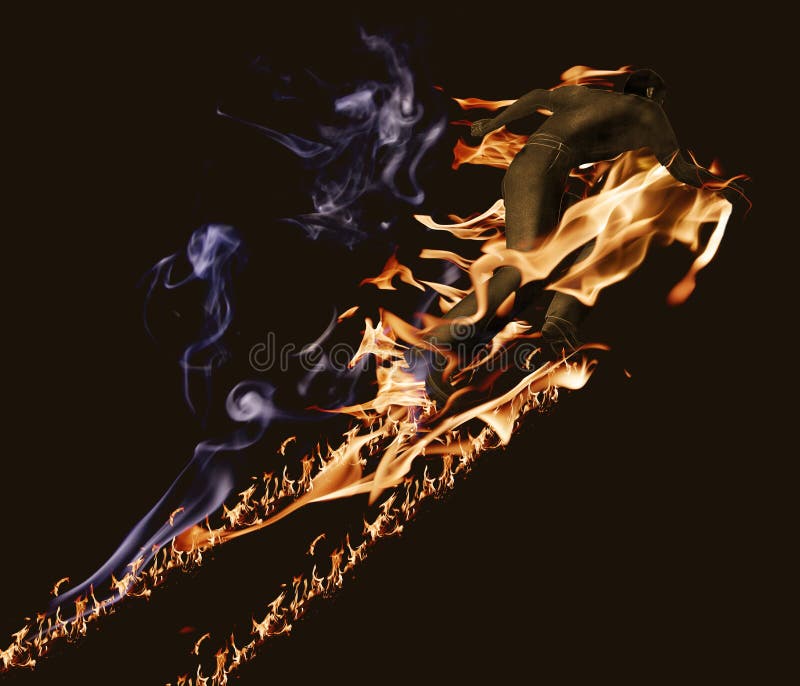 Fire man stock illustration. Illustration of industries - 23951798