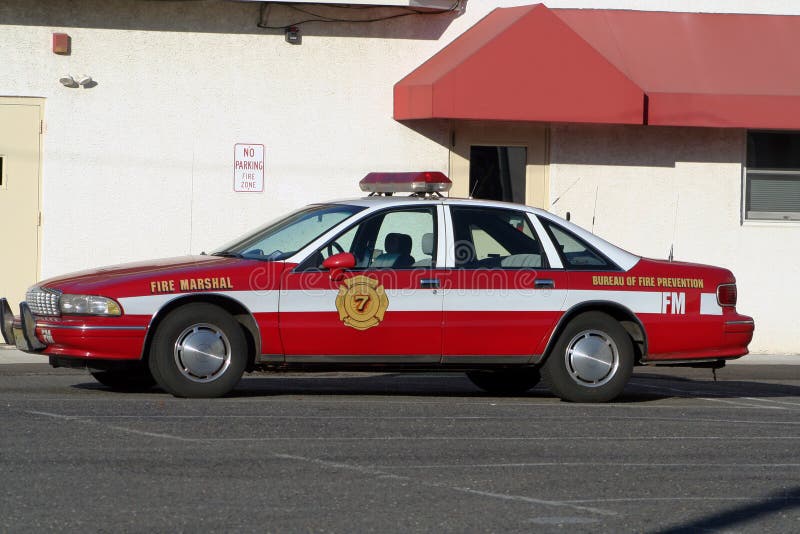 Fire Marshal s Car stock photo. Image of contact, automobile - 832084