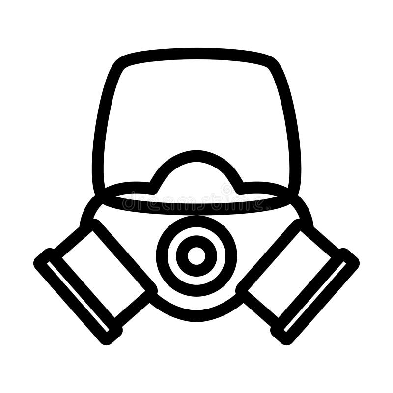 Fire Gas Mask Icon Cartoon. Single Silhouette Fire Equipment Icon from ...