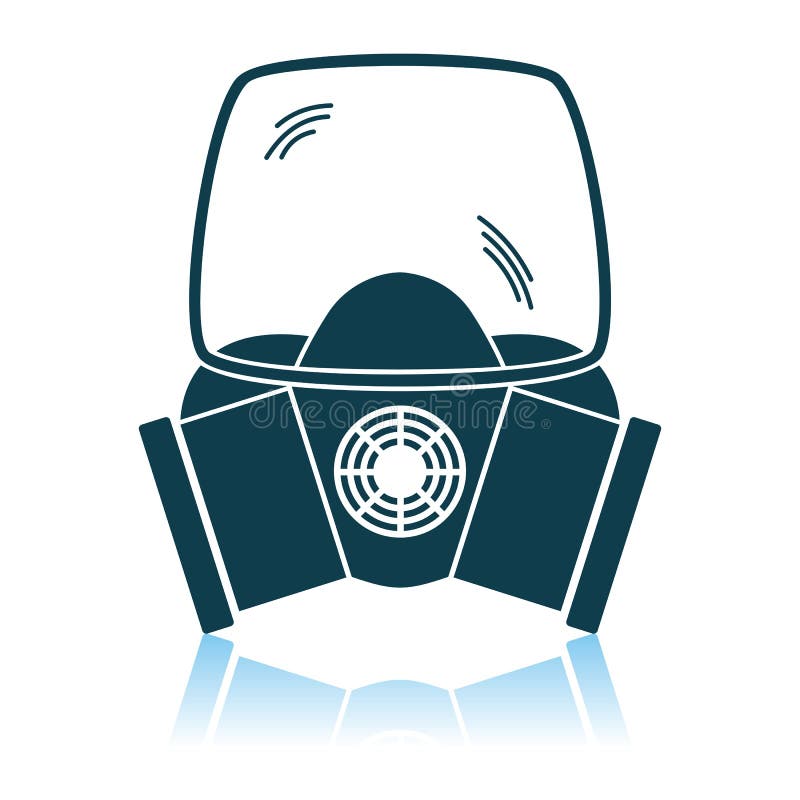 Fire Gas Mask Icon Cartoon. Pattern Silhouette Fire Equipment Icon from ...