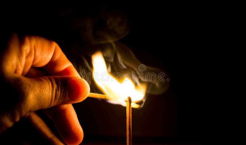 Fire match stock image. Image of power, design, hand - 85543345