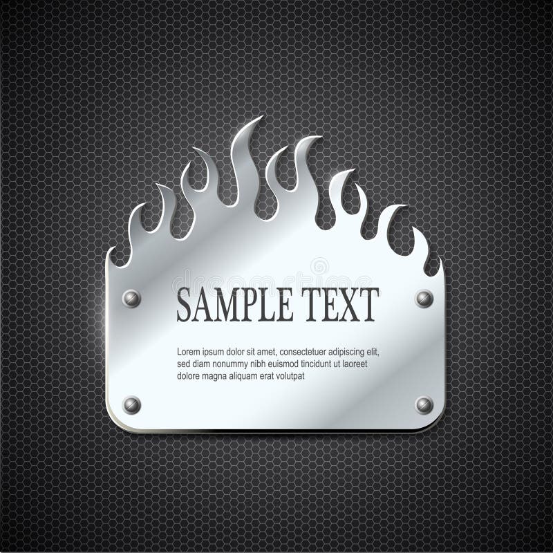 Fire Metal Letter Isolated on Black Background Stock Illustration ...