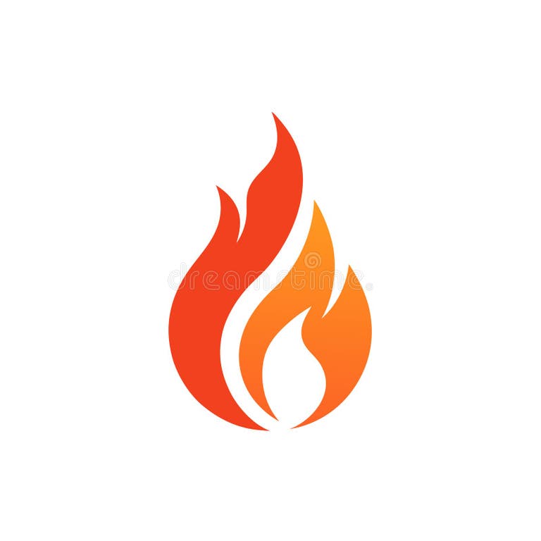 Fire stock vector. Illustration of design, minimalist - 337763536