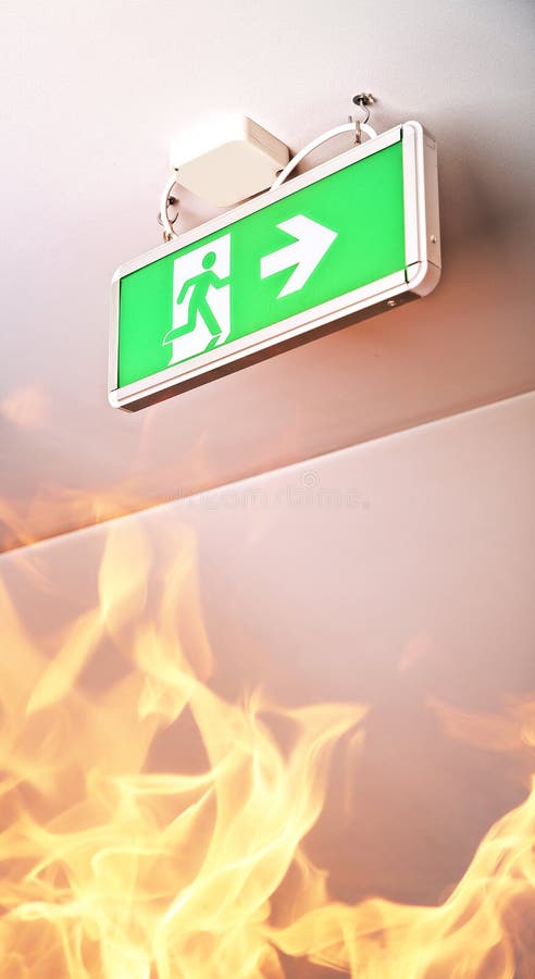 Fire in the modern office stock photo. Image of chad - 154665874