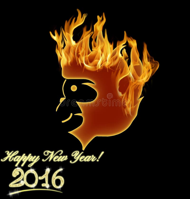 Fire Monkey Face Stock Illustrations – 126 Fire Monkey Face Stock ...