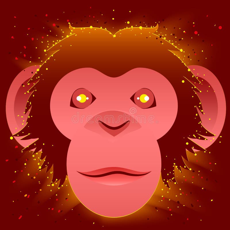 Fire Monkey symbol 2016 stock vector. Illustration of light - 55238883