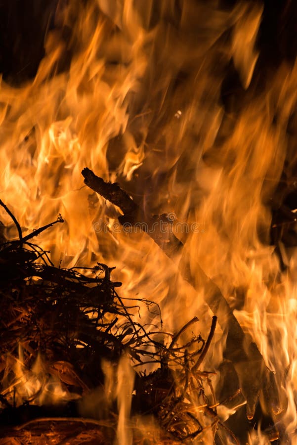 Fire on the mountain stock photo. Image of fire, motion - 74500134