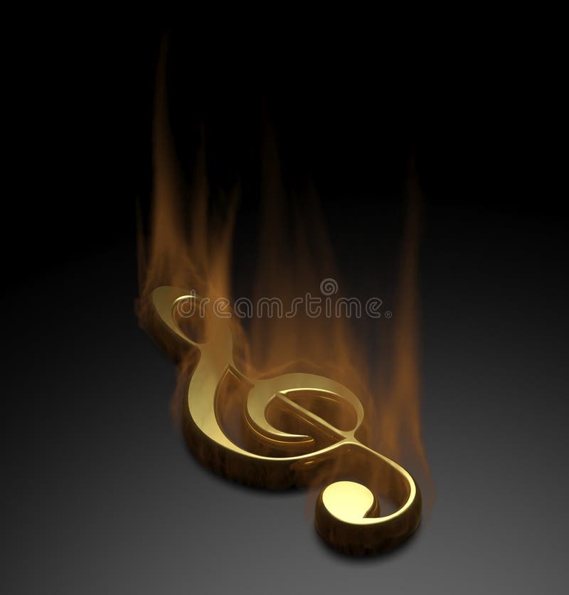 Fire music note stock image. Image of orchestra, symphony - 33051761