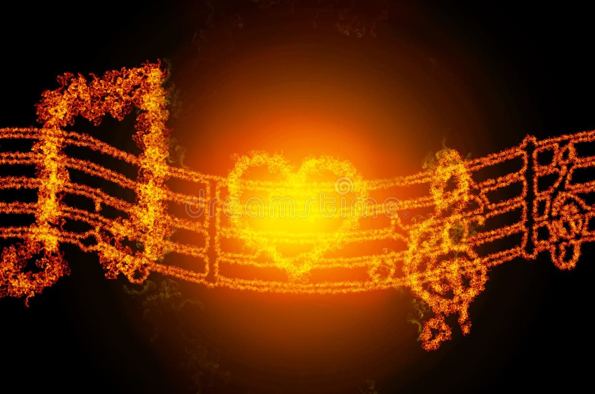 Musical Notes Glow Background Stock Illustrations – 542 Musical Notes ...