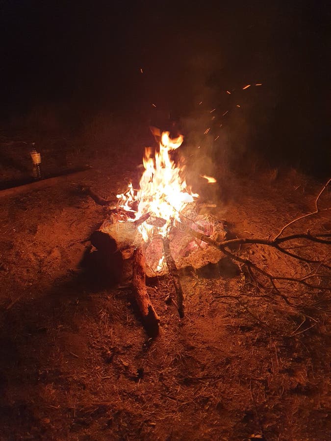 Fire in the nature stock image. Image of darkness, event - 216029045