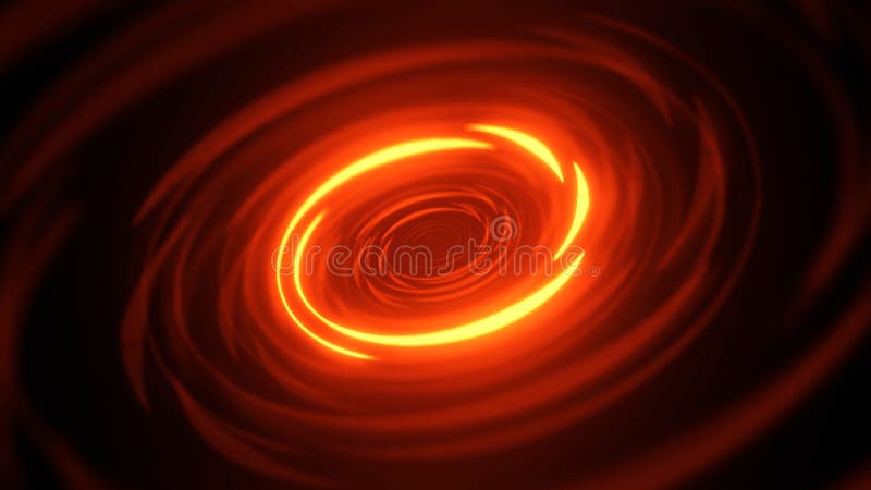 Fire Neon Spiral Geometric Abstract Design with Glowing Effect and ...