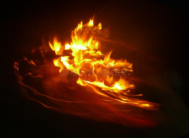 Fire at night stock photo. Image of engulfed, heat, flame - 12800138