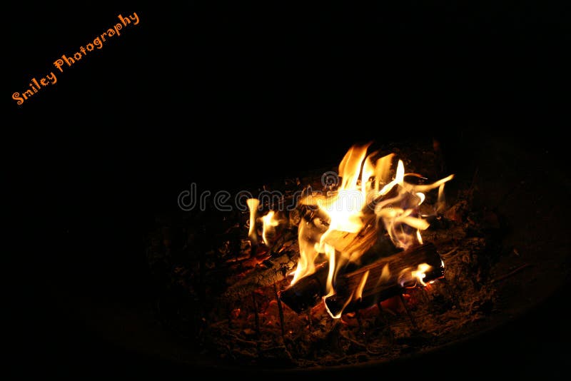Fire at night stock image. Image of fire, night, dark - 170945161