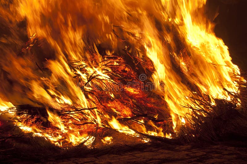 Fire at night stock image. Image of myth, heat, fire - 23331755