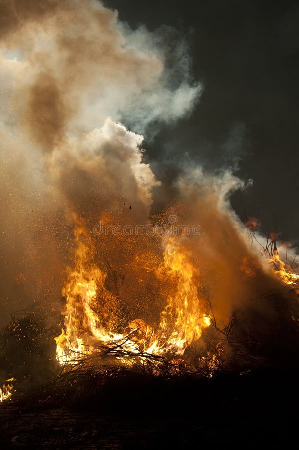 Fire at night stock photo. Image of warmth, burning, wrapped - 23331836