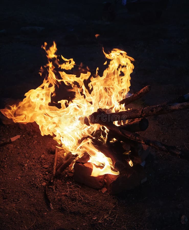 Fire in night ðŸ”¥ stock photo. Image of outdoor, night - 234690144