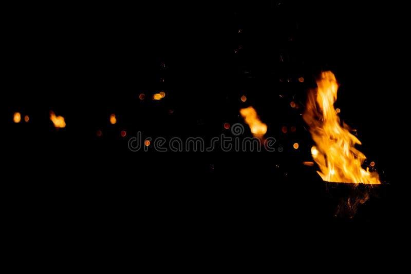 Fire at Night 005 stock photo. Image of pattern, blaze - 177178514