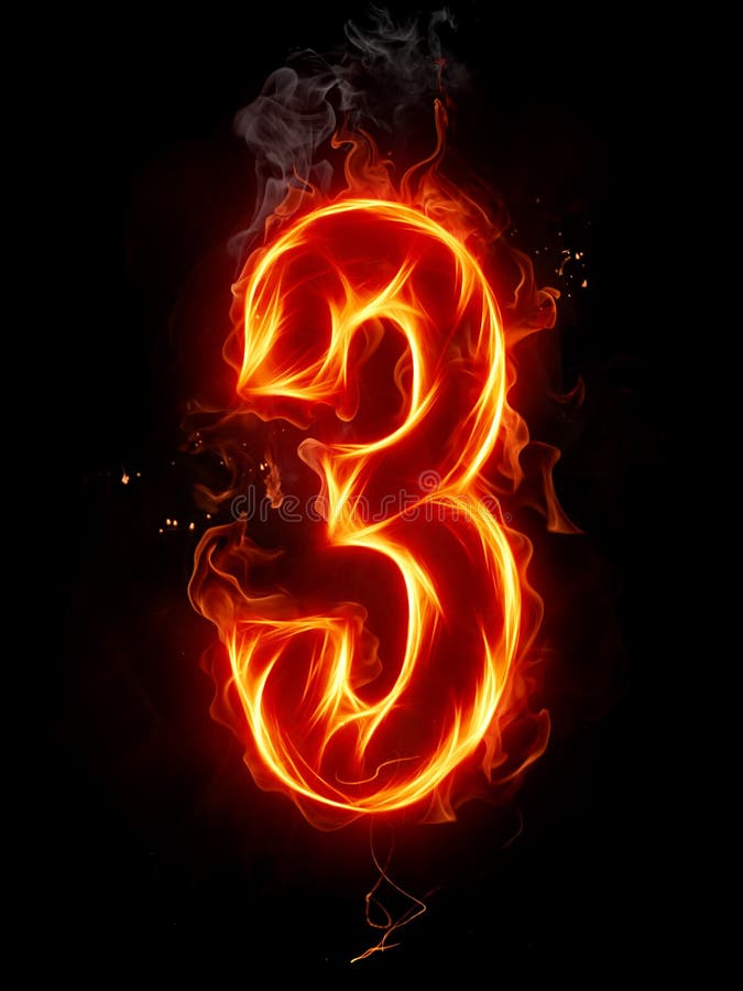 Fire number 1 stock illustration. Illustration of blaze - 7266105