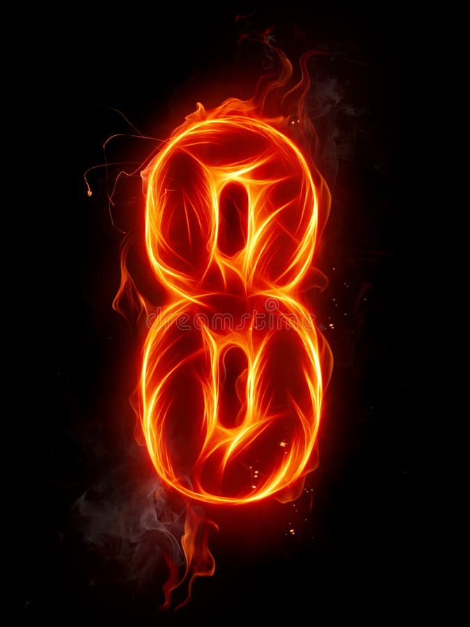 Fire number stock illustration. Illustration of symbol - 7266190