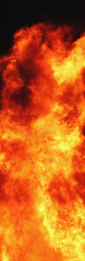 Fire on Oil Rig (ecological Disaster) Stock Photo - Image of bright ...