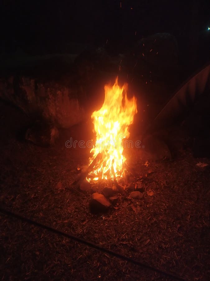 Fire, Outdoor, Red, Nature, Natural Stock Image - Image of natural ...