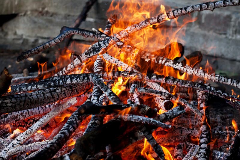 Fire outdoors stock photo. Image of fire, outdoor, close - 25648334