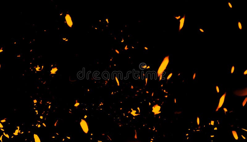 Colorful Particles Effect Dust Debris Isolated on Black Background ...