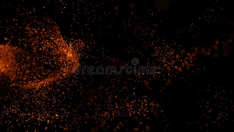 Fire Particles Moving Horizontally Abstract Animation Stock Footage ...