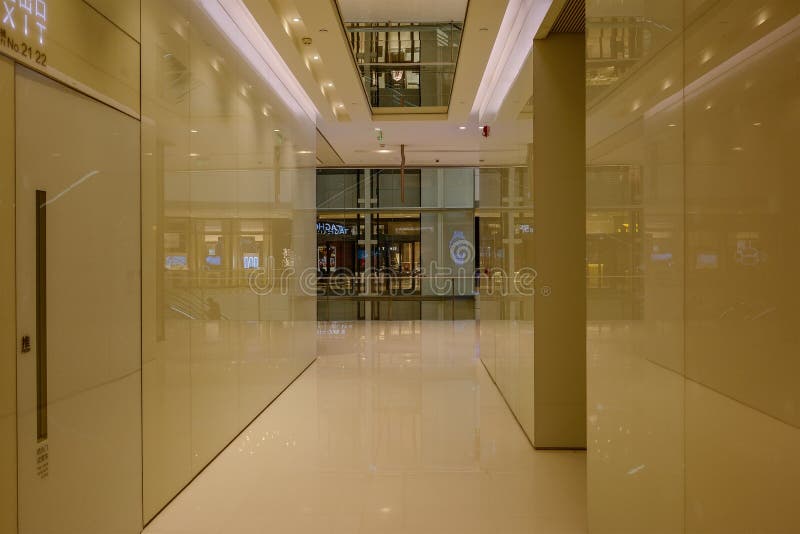Fire Passage and Exit at IFS Plaza,Chengdu Editorial Stock Image ...