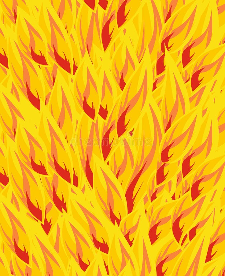 Fire Pattern Seamless. Flame Texture Stock Vector - Illustration of ...