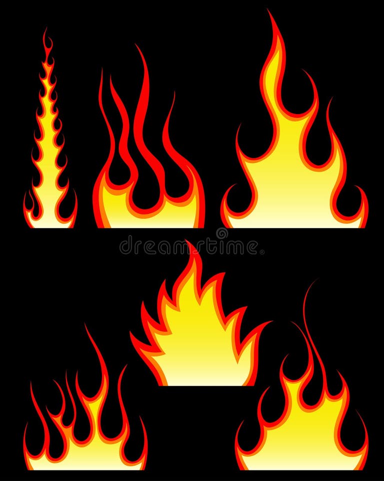 Fire Patterns Set Stock Illustrations – 649 Fire Patterns Set Stock ...