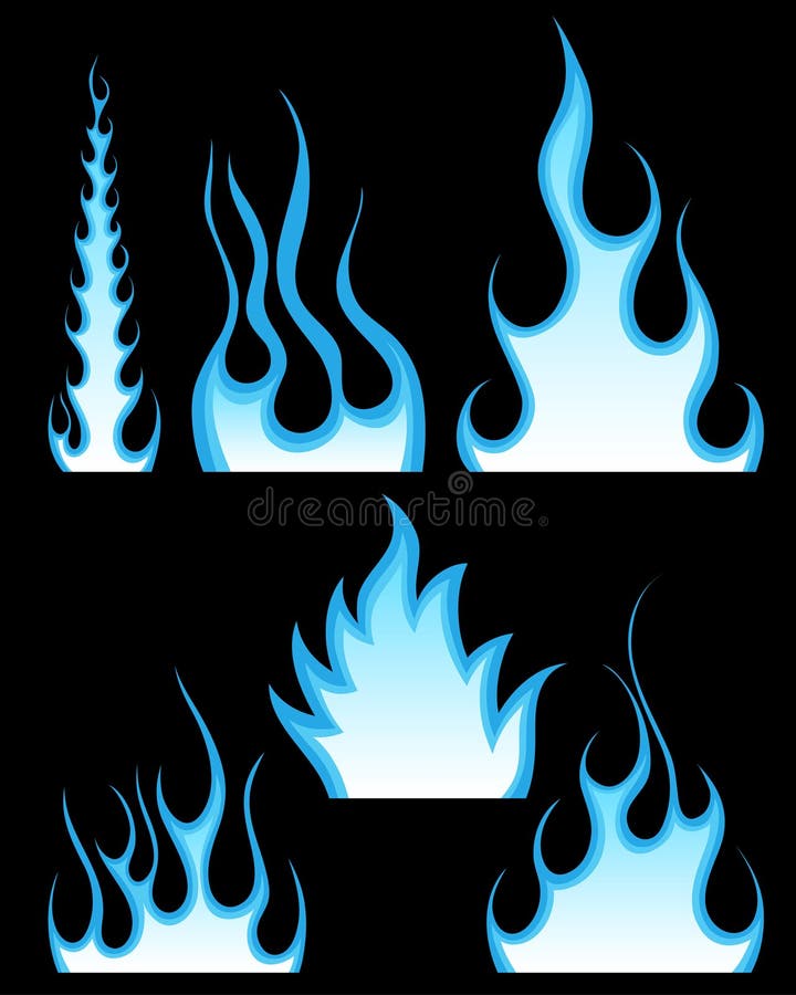 Blue fire Dragon stock vector. Illustration of dark, claws - 21112949