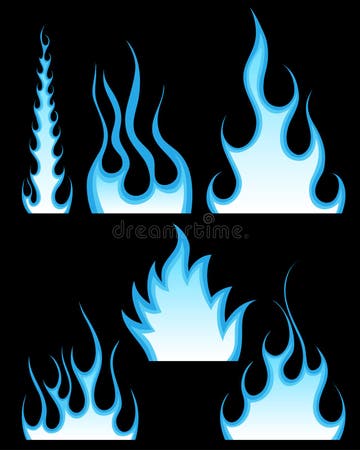 Fire patterns set stock vector. Illustration of devil - 11102414