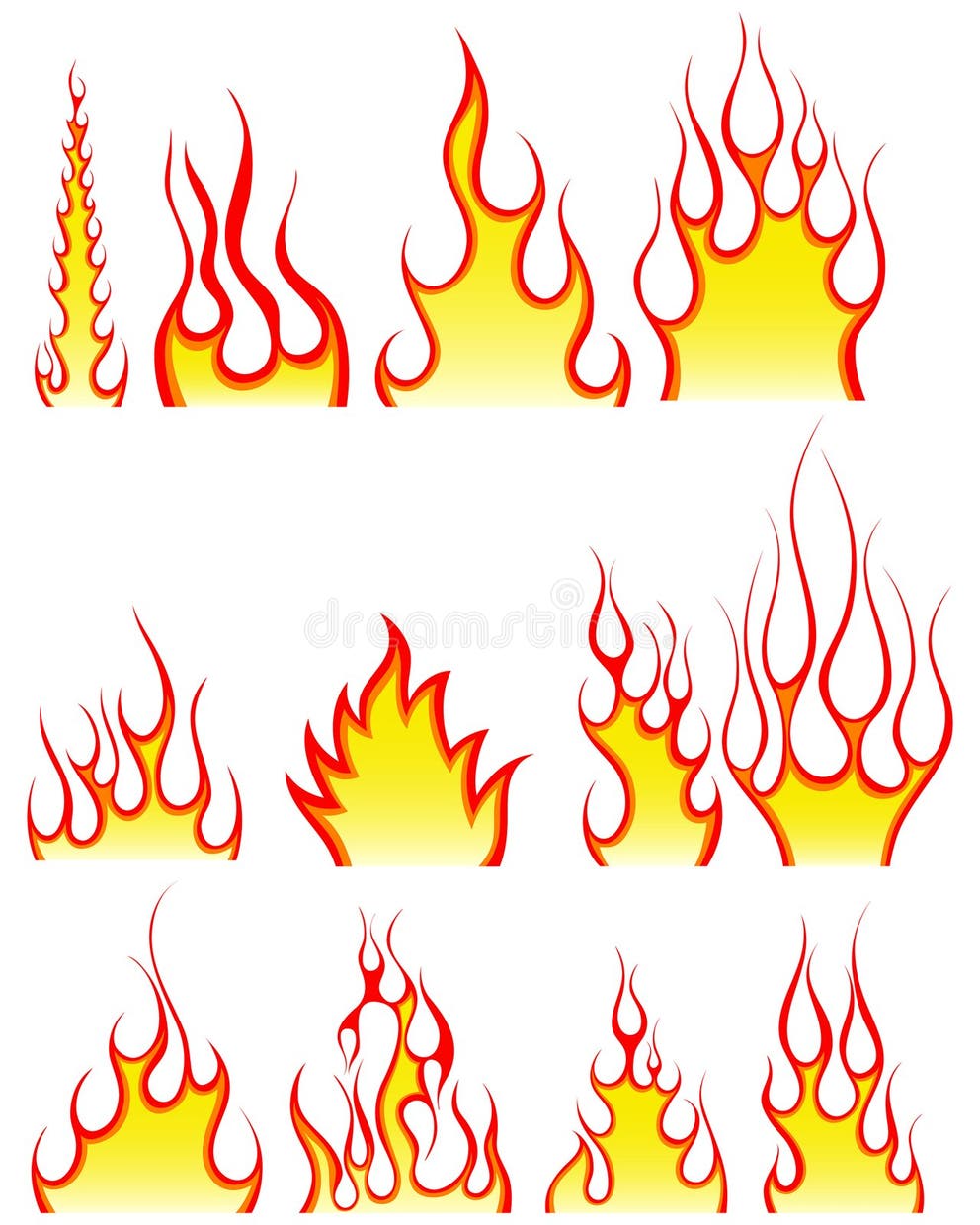 Different Fire Patterns Stock Illustrations – 441 Different Fire ...