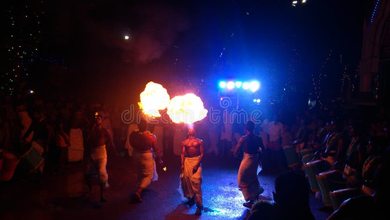 Fire performance in kerala editorial stock photo. Image of bridge ...