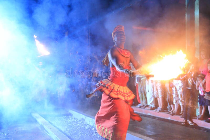 Fire performance editorial stock photo. Image of burn - 62810583