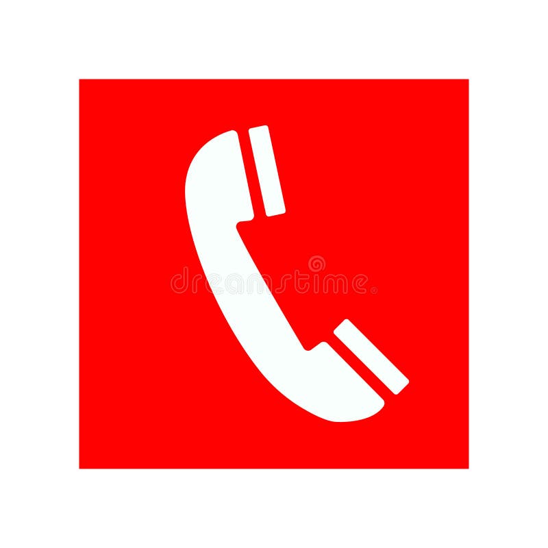 Fire Phone Symbol Sign, Vector Illustration, Isolate on White ...