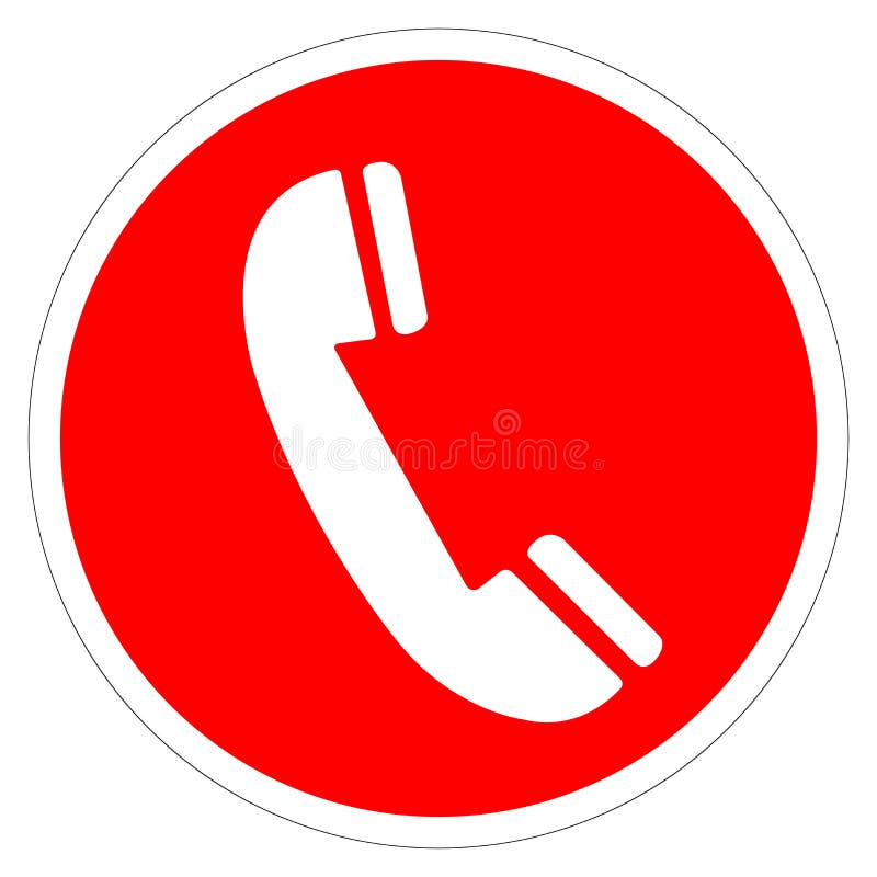 Fire Phone Symbol Sign, Vector Illustration, Isolate on White ...