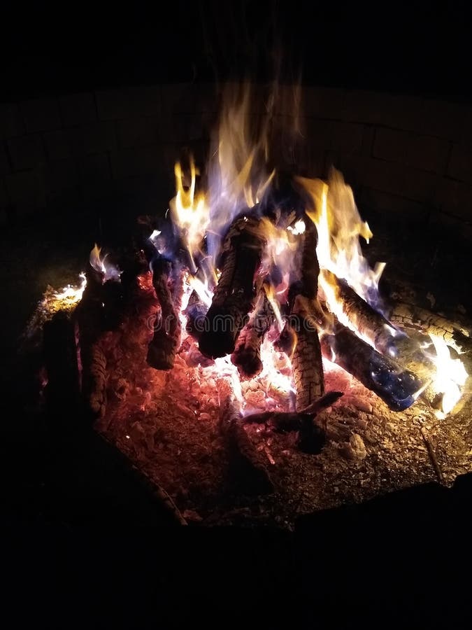Fire stock image. Image of late, night, fire - 135317533