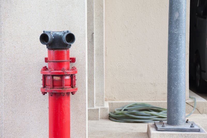 Fire pipe stock image. Image of water, protection, metal - 89756355